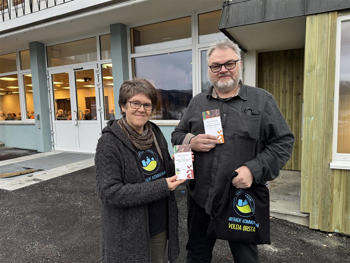 Volda kommune heidra for innsatsen som Fairtradekommune - Volda kommune