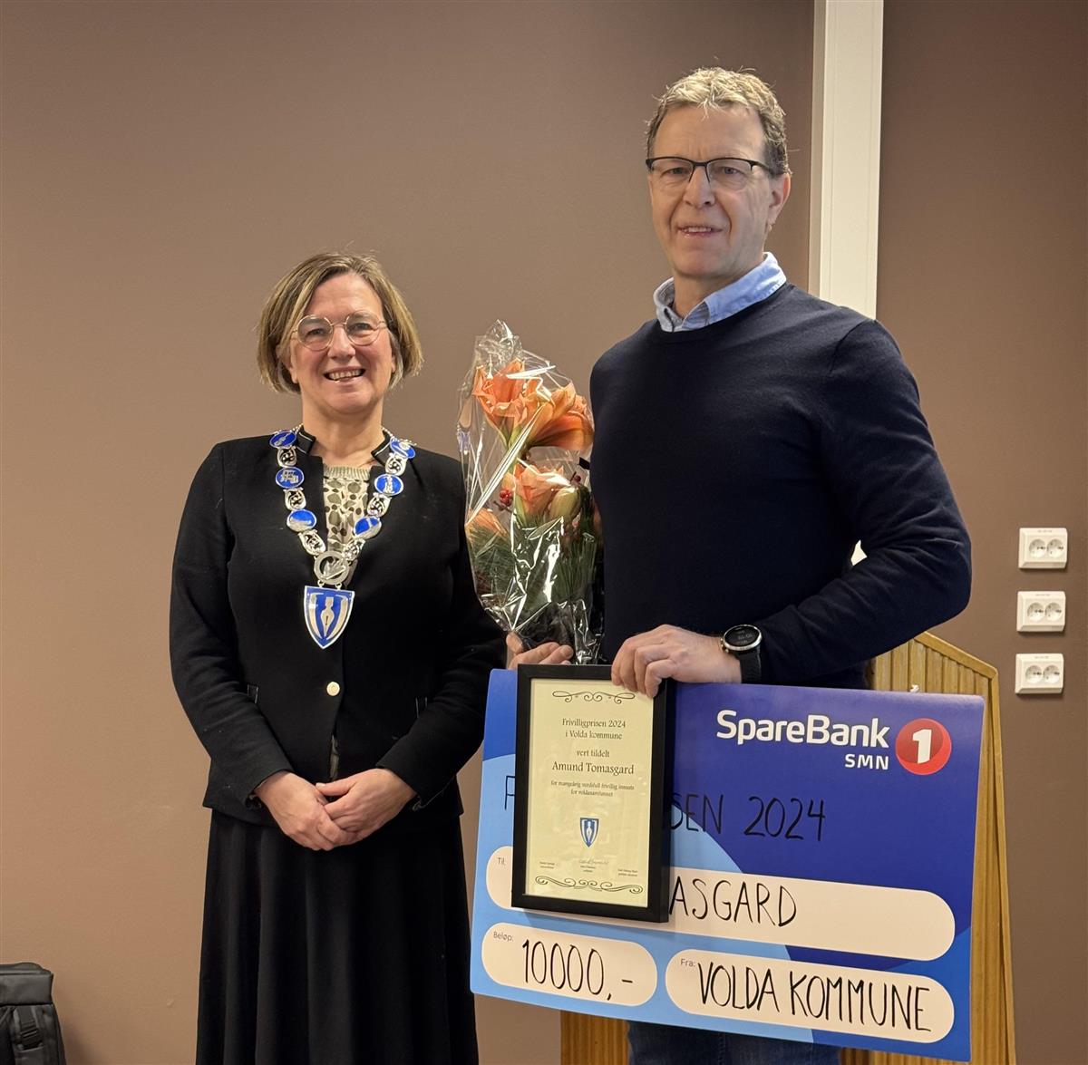 Fekk tildelt frivilligprisen 2024 - Volda kommune