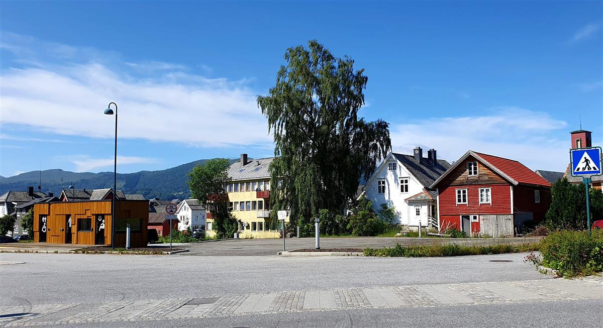 Bubilparkering ved rutebilstasjonen i Volda sentrum - Volda kommune